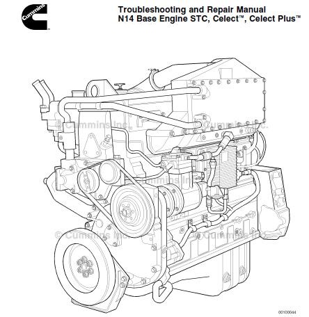 Cummins N14 Base Engine STC, Celect™, Celect Plus™ Troubleshooting and ...