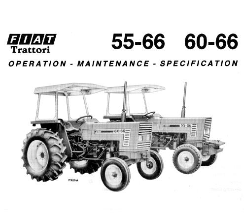 020 FiatTrattori FIAT 55-66 , 60- 66 Tractor Operator’s Manual ...