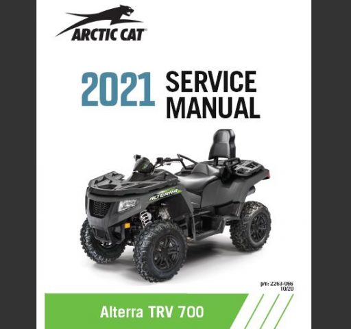 2021 Arctic Cat Alterra TRV 700 ATV Service Repair Manual | Service ...