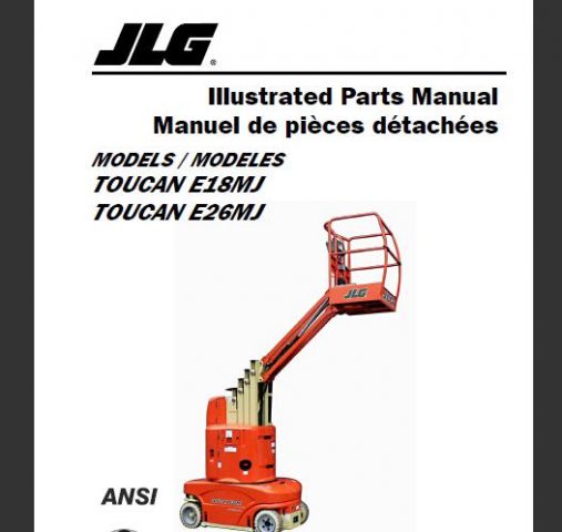 JLG Toucan E18MJ, E26MJ Illustrated Parts Manual | Service Repair ...