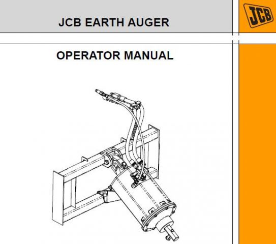 JCB EARTH AUGER Operator’s Manual | Service Repair Manuals PDF