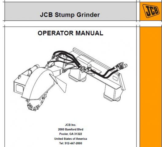 JCB Stump Grinder Operator’s Manual | Service Repair Manuals PDF