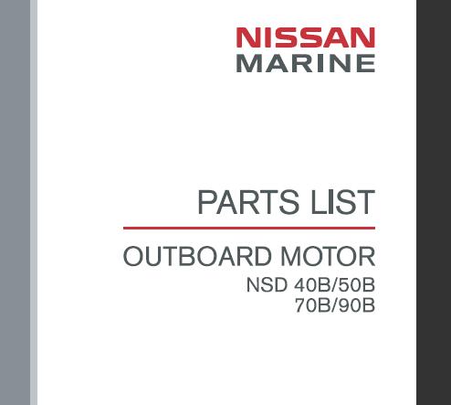 179 Nissan NSD40B, NSD50B, NSD70B, NSD90B Outboards Motor Parts Catalog ...