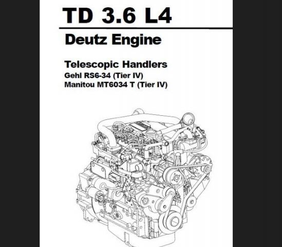Deutz TD 3.6 L4 Engine Parts Manual | Service Repair Manuals PDF